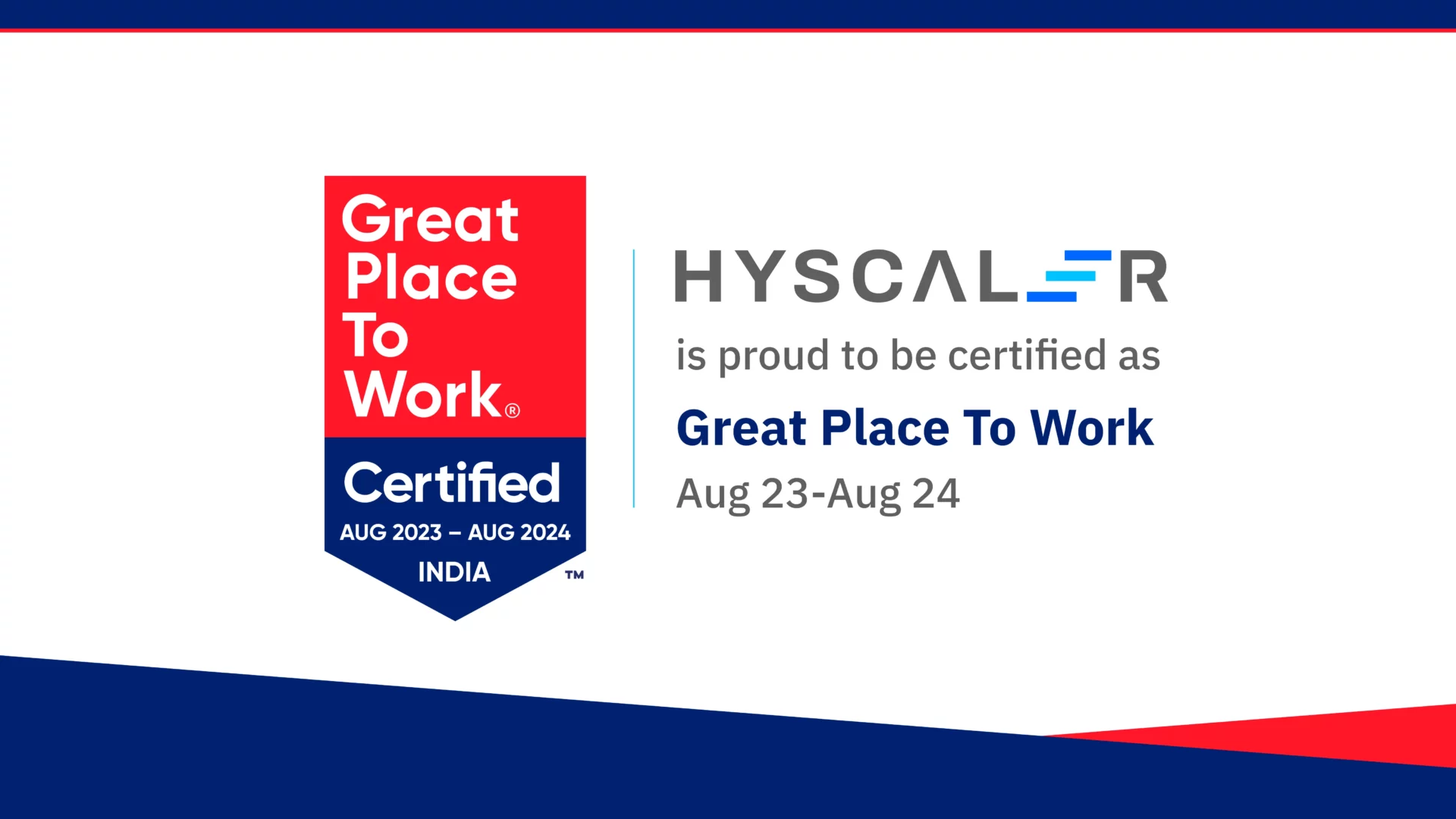 HyScaler: Certified as a Great Place to Work® in India for 2023 - HyScaler